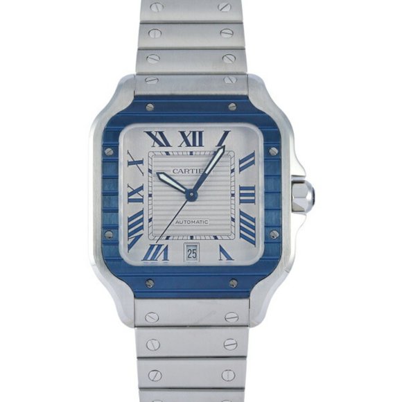 Cartier | Accessories | Cartier Santos De Watch Wssa047 Gray Dial Mens ...